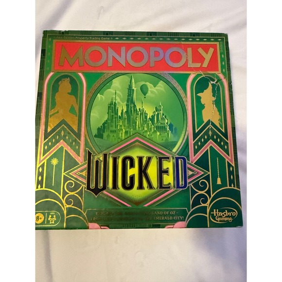 Hasbro Gaming | Games | Monopoly Wicked Edition Board Game Emerald City ...